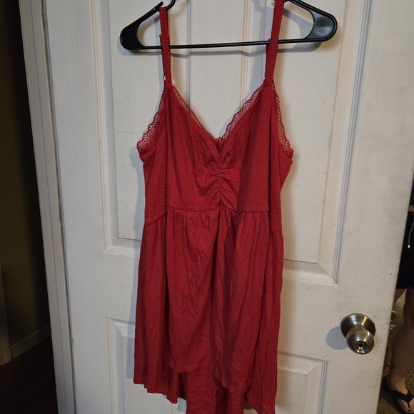 torrid | Tops | Torrid Red Lace Trimmed Top | Poshmark
